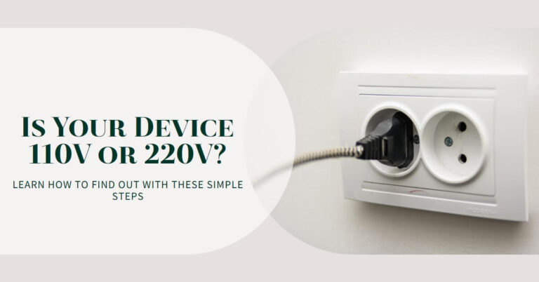 Is Your Device 110V or 220V? Here's How to Find Out - Sparky Frenzy